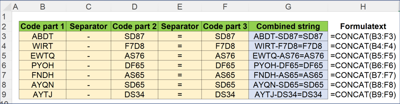 How To Use The Concat Function In Microsoft Excel
